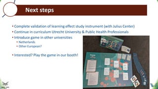 Influencing Influenza: Educational game for medical students | PPT