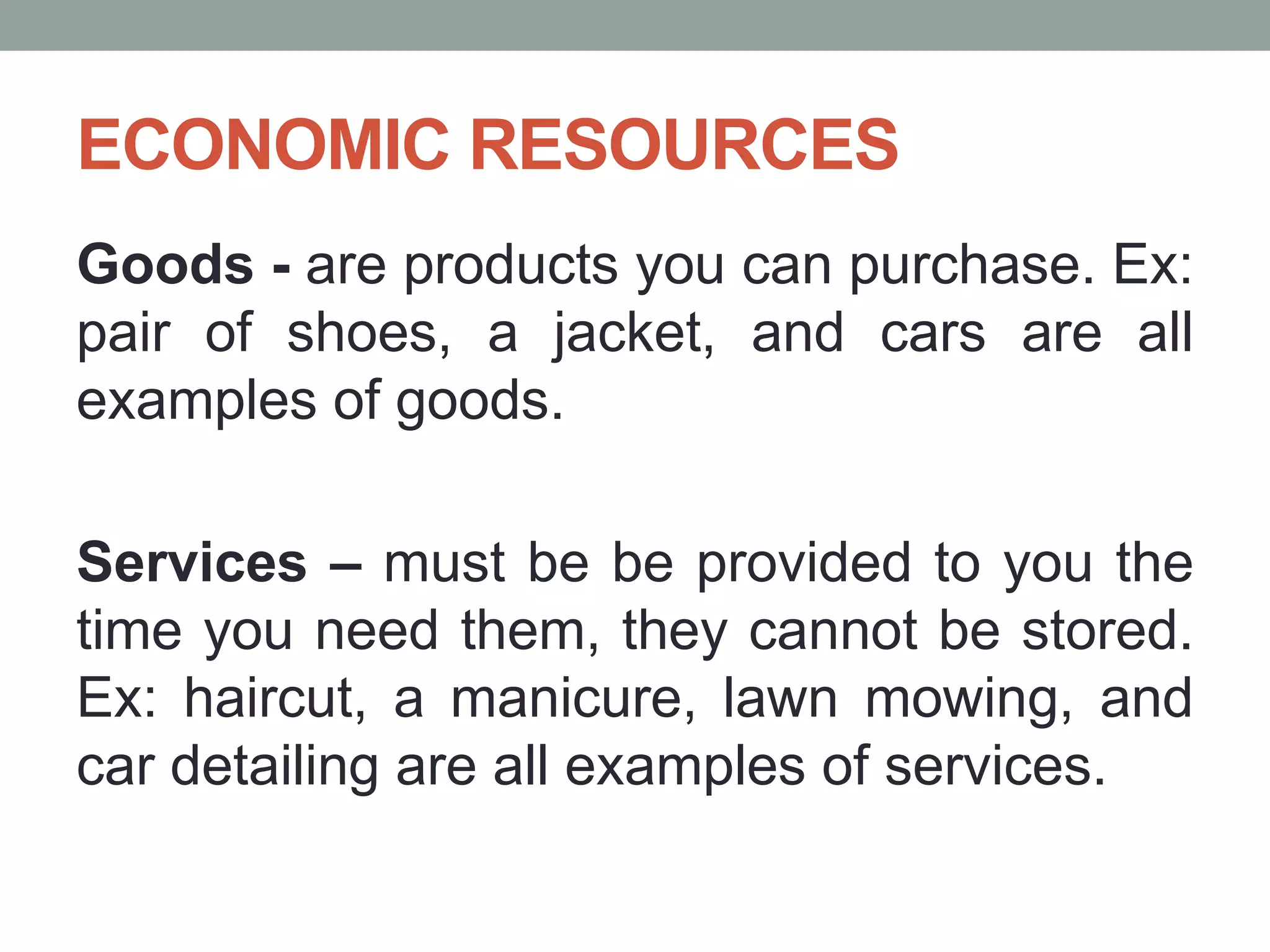Economic Resources | PPTX