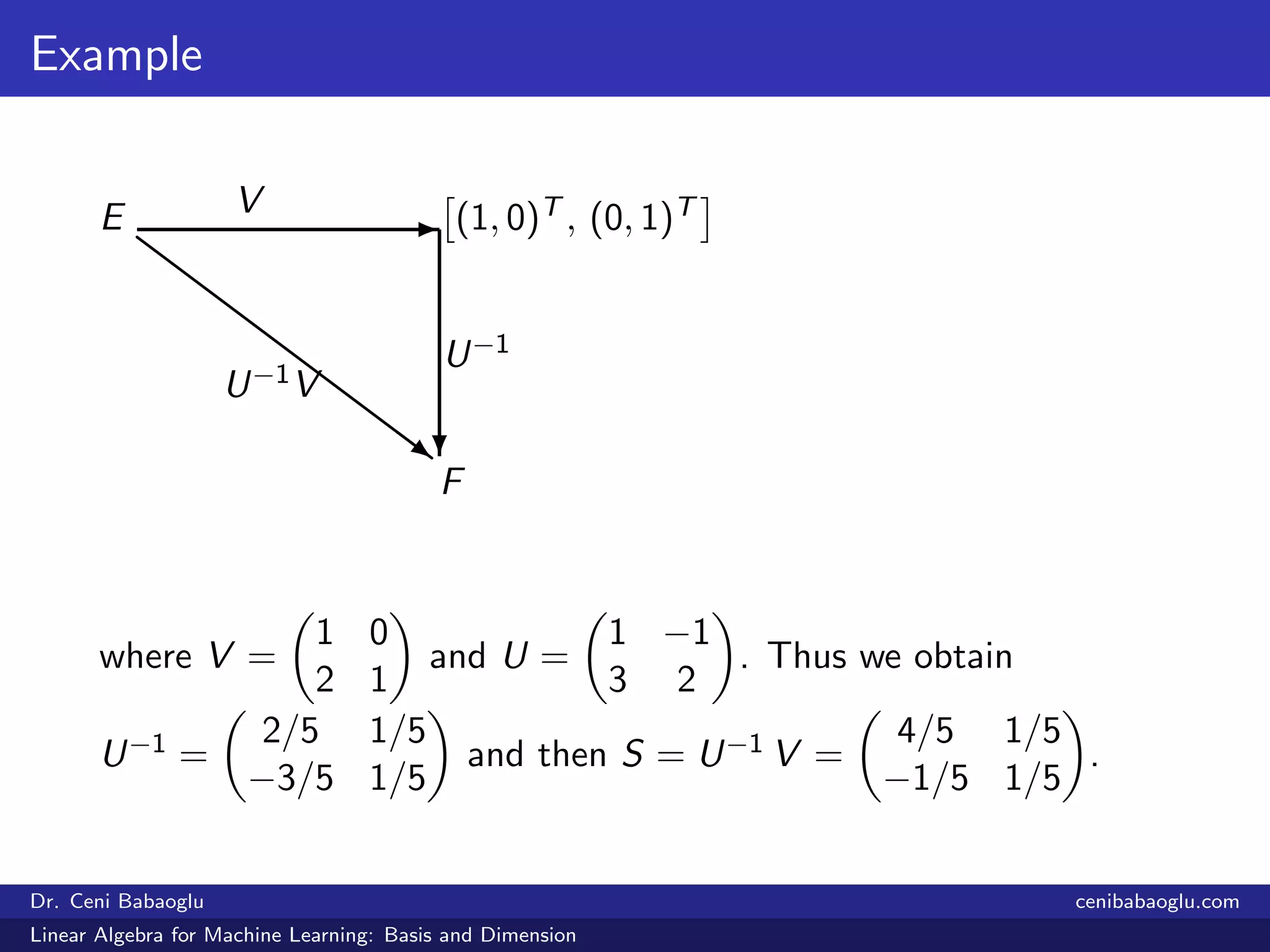 2. Linear Algebra for Machine Learning: Basis and Dimension | PDF