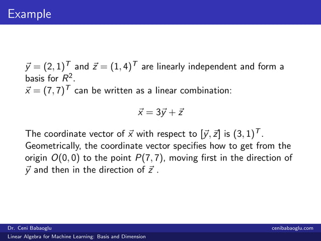 2. Linear Algebra for Machine Learning: Basis and Dimension | PDF | Programming Languages ...