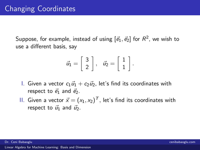 2. Linear Algebra for Machine Learning: Basis and Dimension | PDF | Programming Languages ...