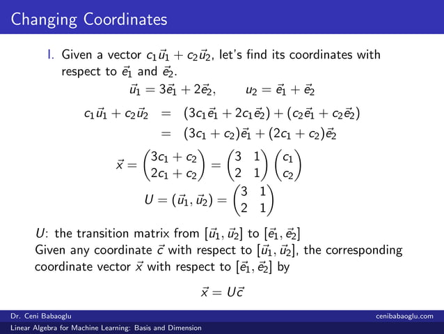2. Linear Algebra for Machine Learning: Basis and Dimension | PDF | Programming Languages ...