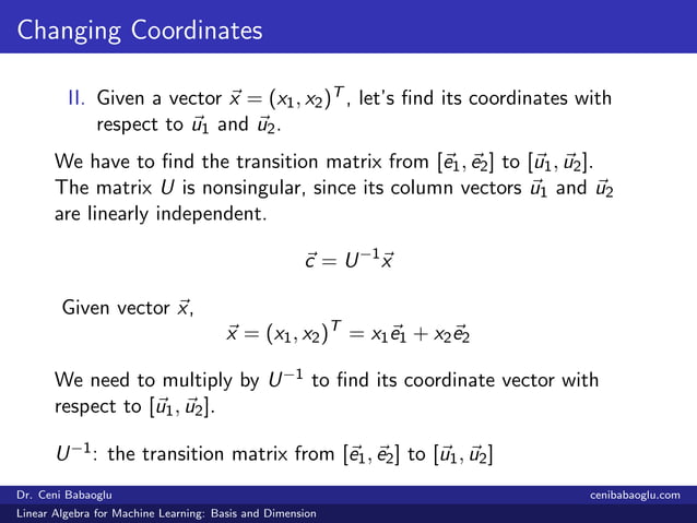 2. Linear Algebra for Machine Learning: Basis and Dimension | PDF | Programming Languages ...