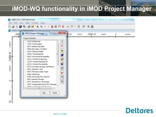 DSD-INT 2018 iMOD-Water Quality international examples of the use of ...