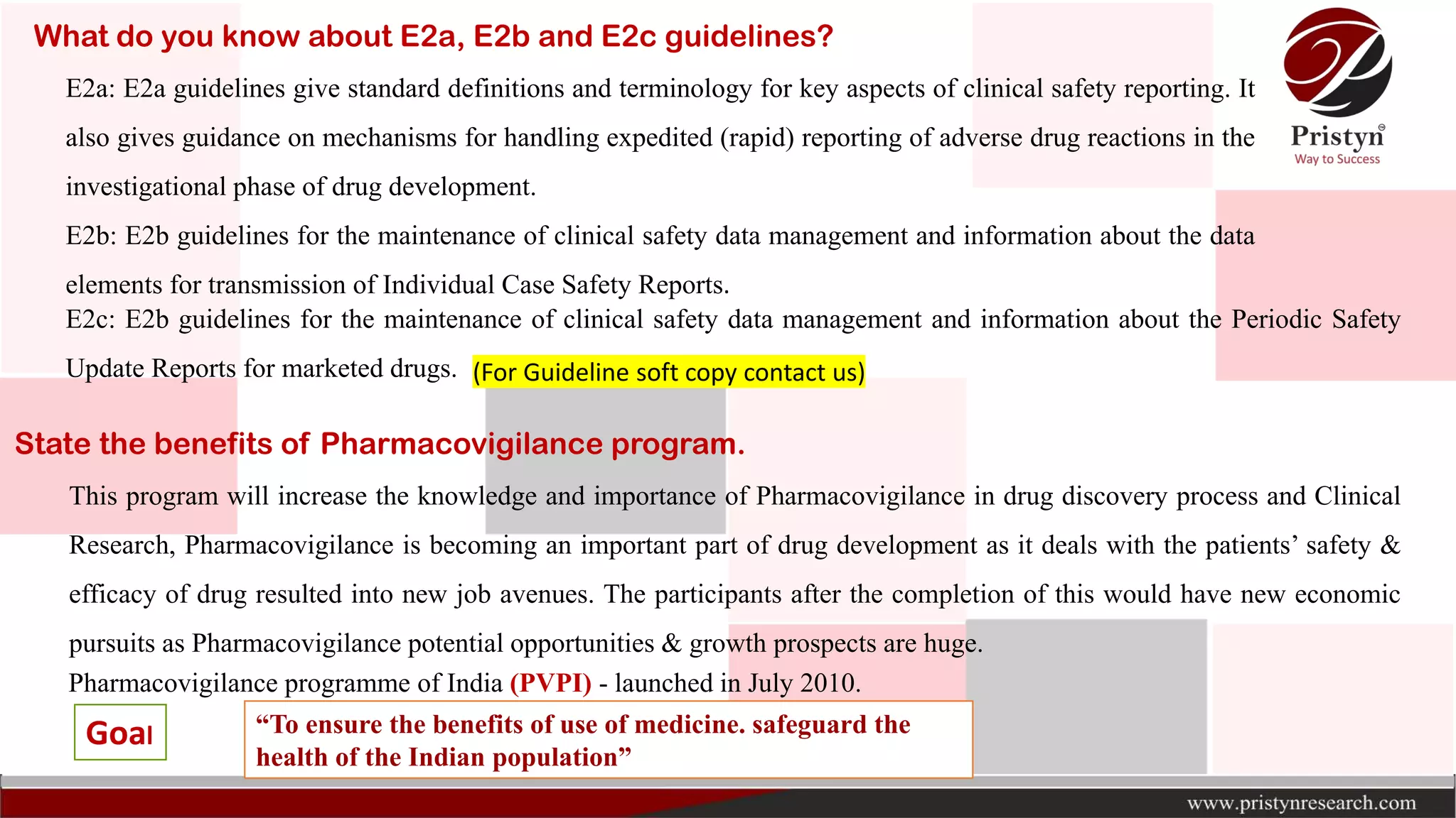 FREQUENTLY ASKED QUESTIONS IN PHARMACOVIGILANCE INTERVIEW AND ITS ...