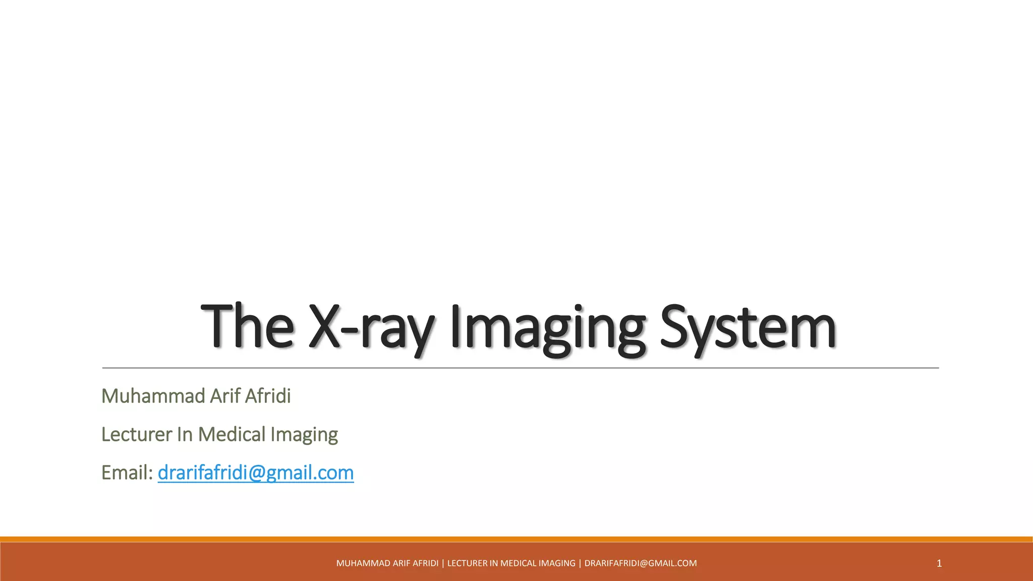X-ray Imaging System Overview | PDF
