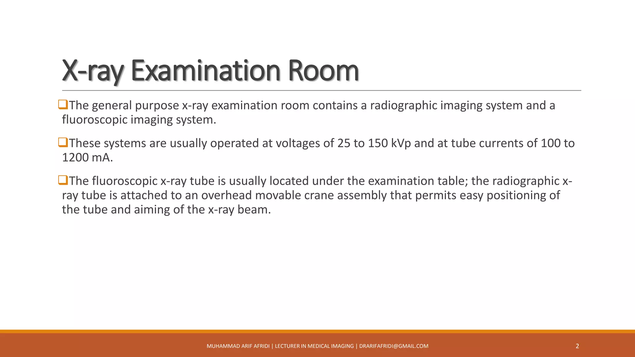 X-ray Imaging System Overview | PDF