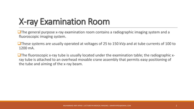 X-ray Imaging System Overview | PDF