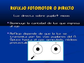 Reflejos pupilares | PPT