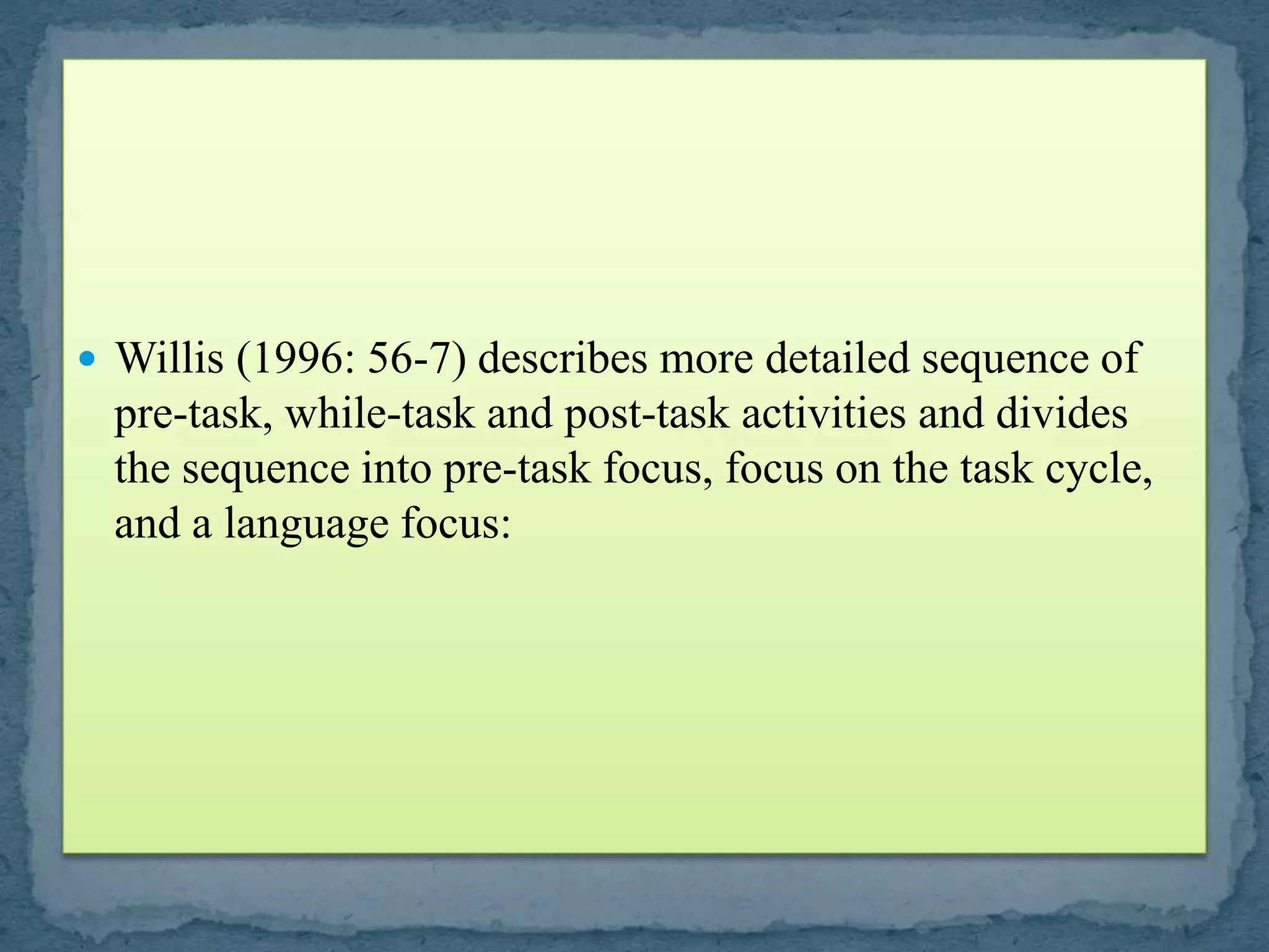 task based language teaching TBLT | PPTX
