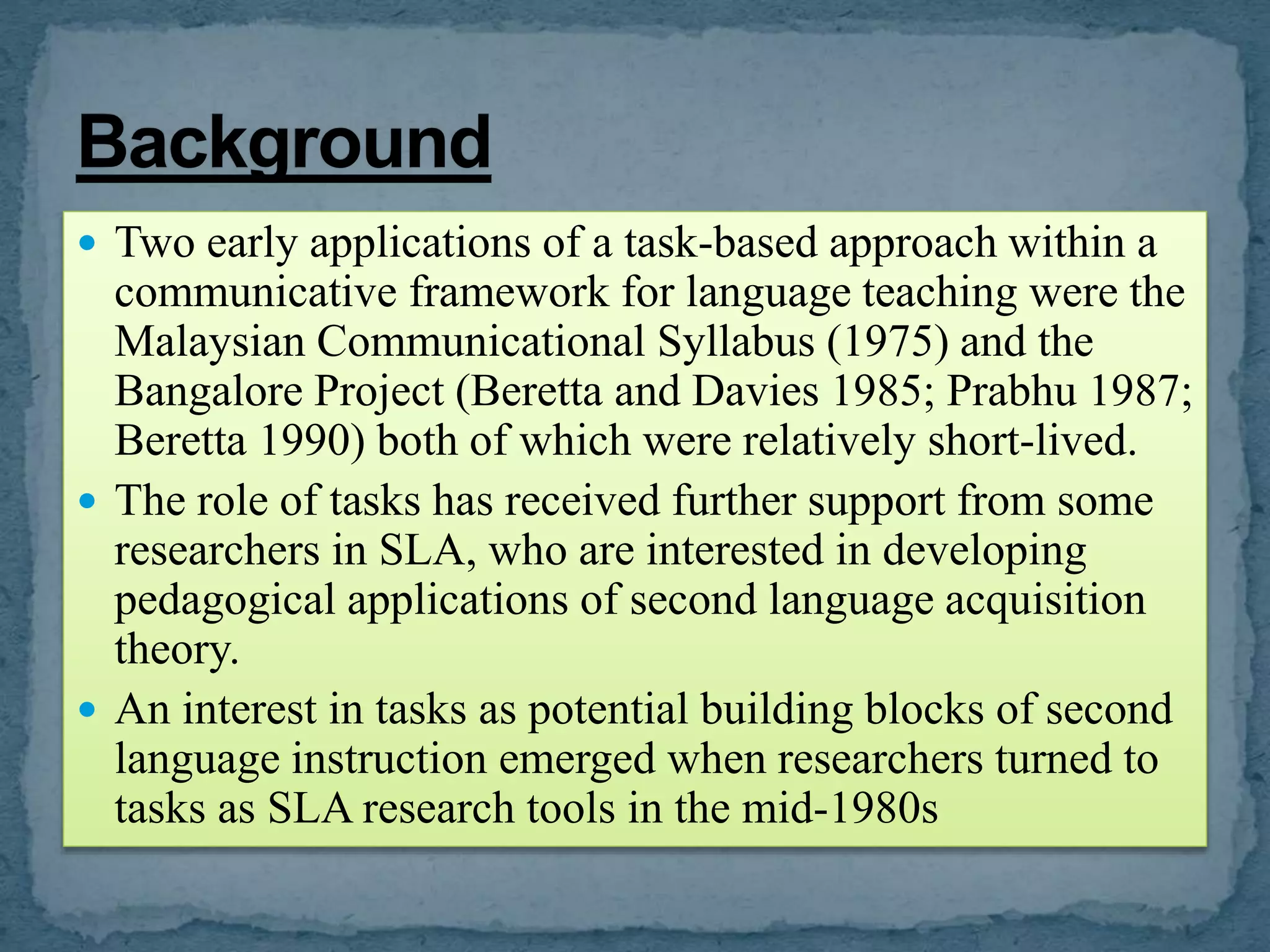 task based language teaching TBLT | PPTX