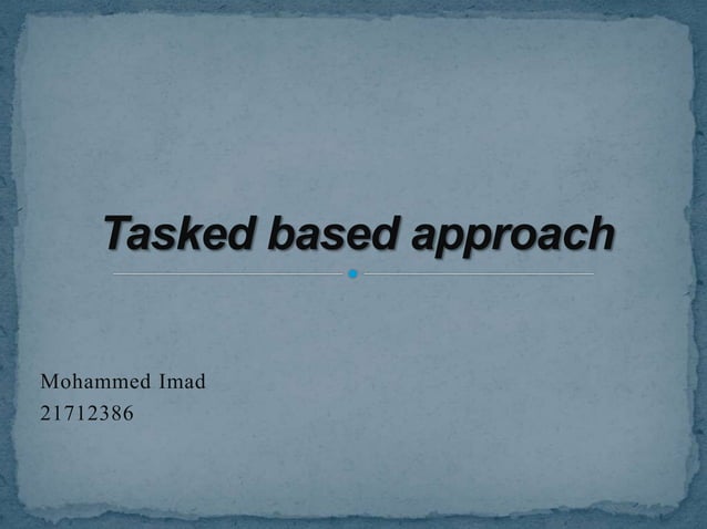 task based language teaching TBLT | PPTX