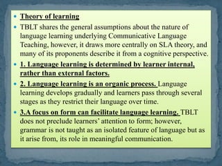 task based language teaching TBLT | PPTX