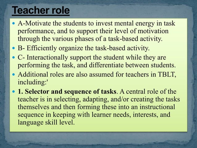 task based language teaching TBLT | PPTX
