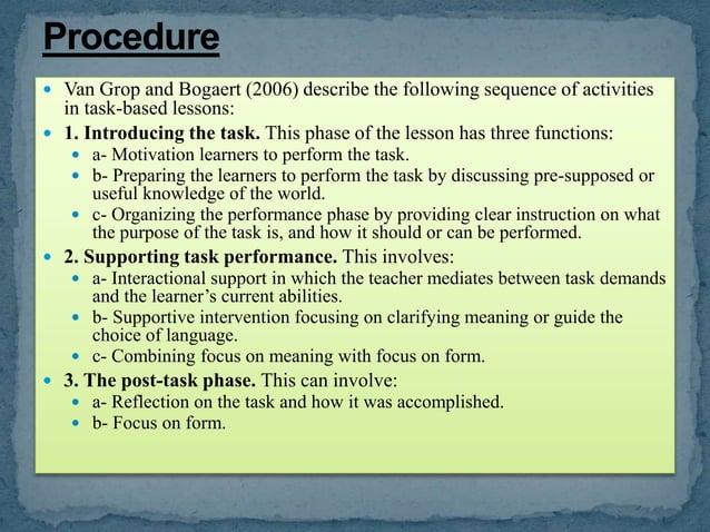 task based language teaching TBLT | PPTX