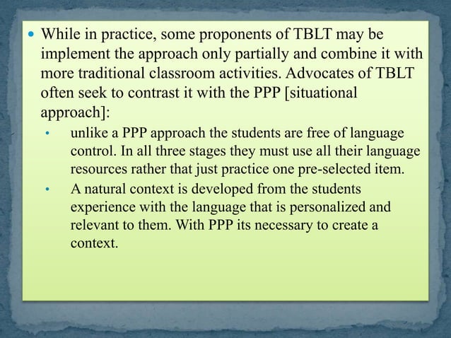 task based language teaching TBLT | PPTX