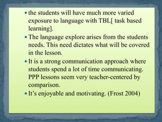 task based language teaching TBLT | PPTX