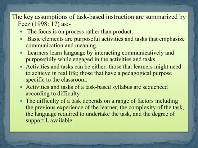 task based language teaching TBLT | PPTX