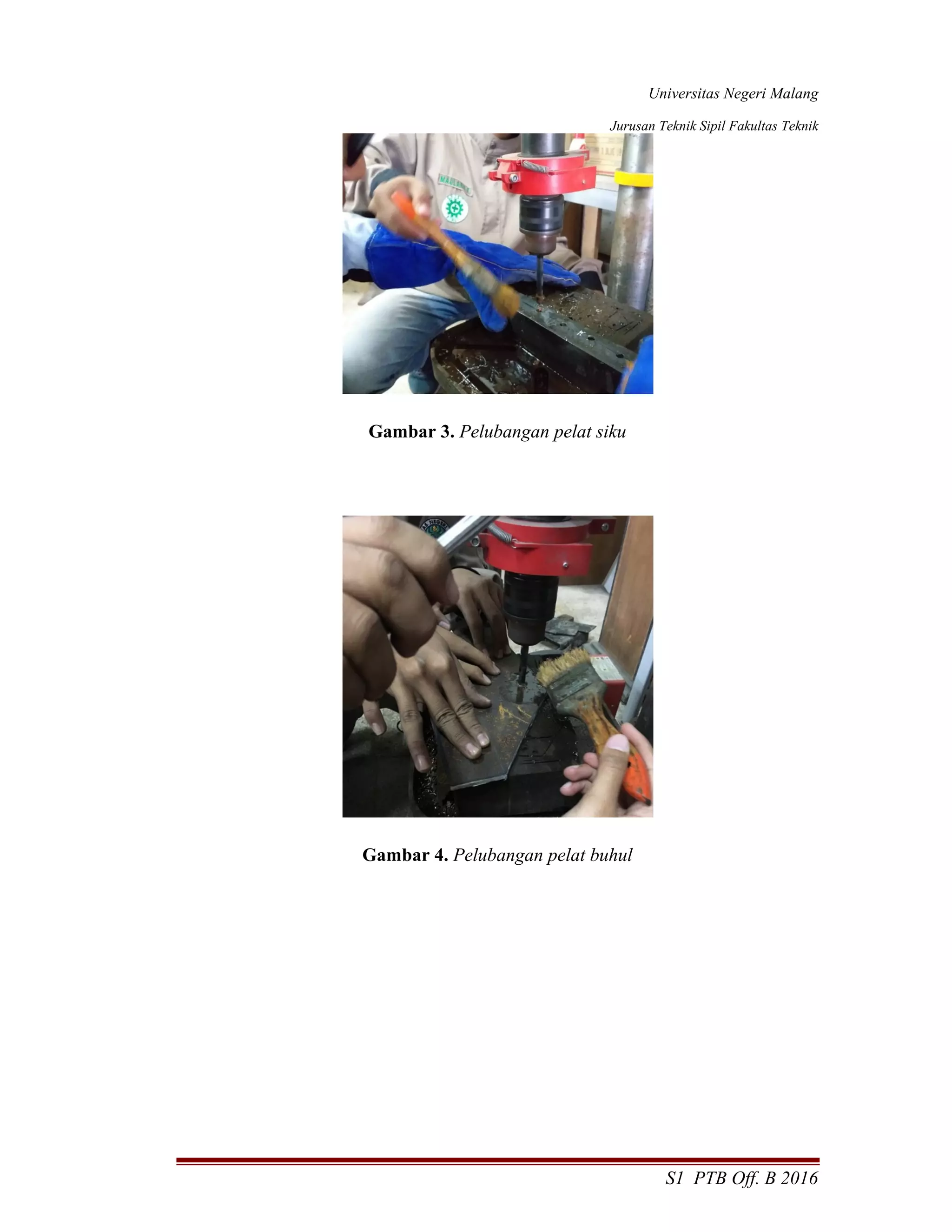 2. laporan sambungan plat simpul baja fix | DOC