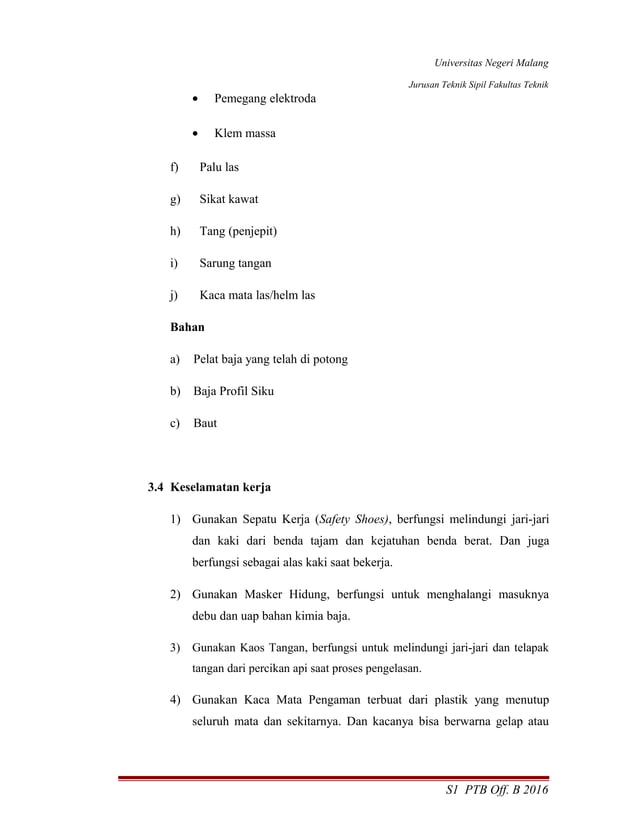 2. laporan sambungan plat simpul baja fix | DOC