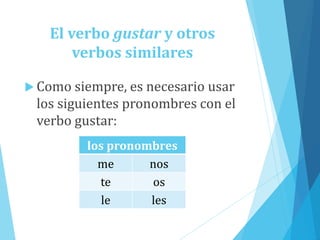 Cuando era niño- El imperfecto del verbo gustar y otros verbos ...