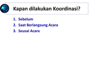 Peranan Koordinasi bagi MC & Protokoler | PPT