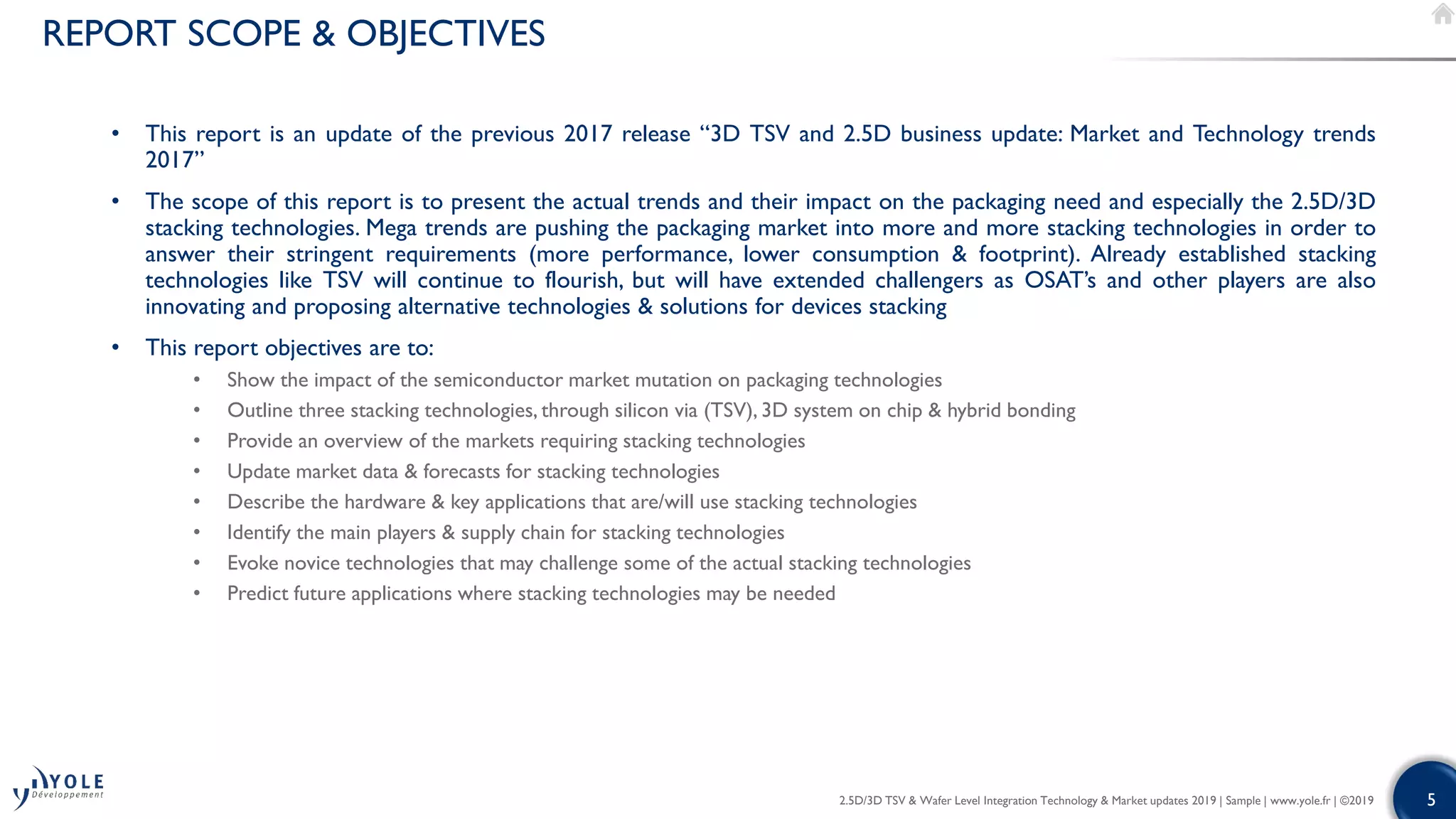 2.5D / 3D TSV & Wafer-Level Stacking: Technology & Market Updates 2019 ...