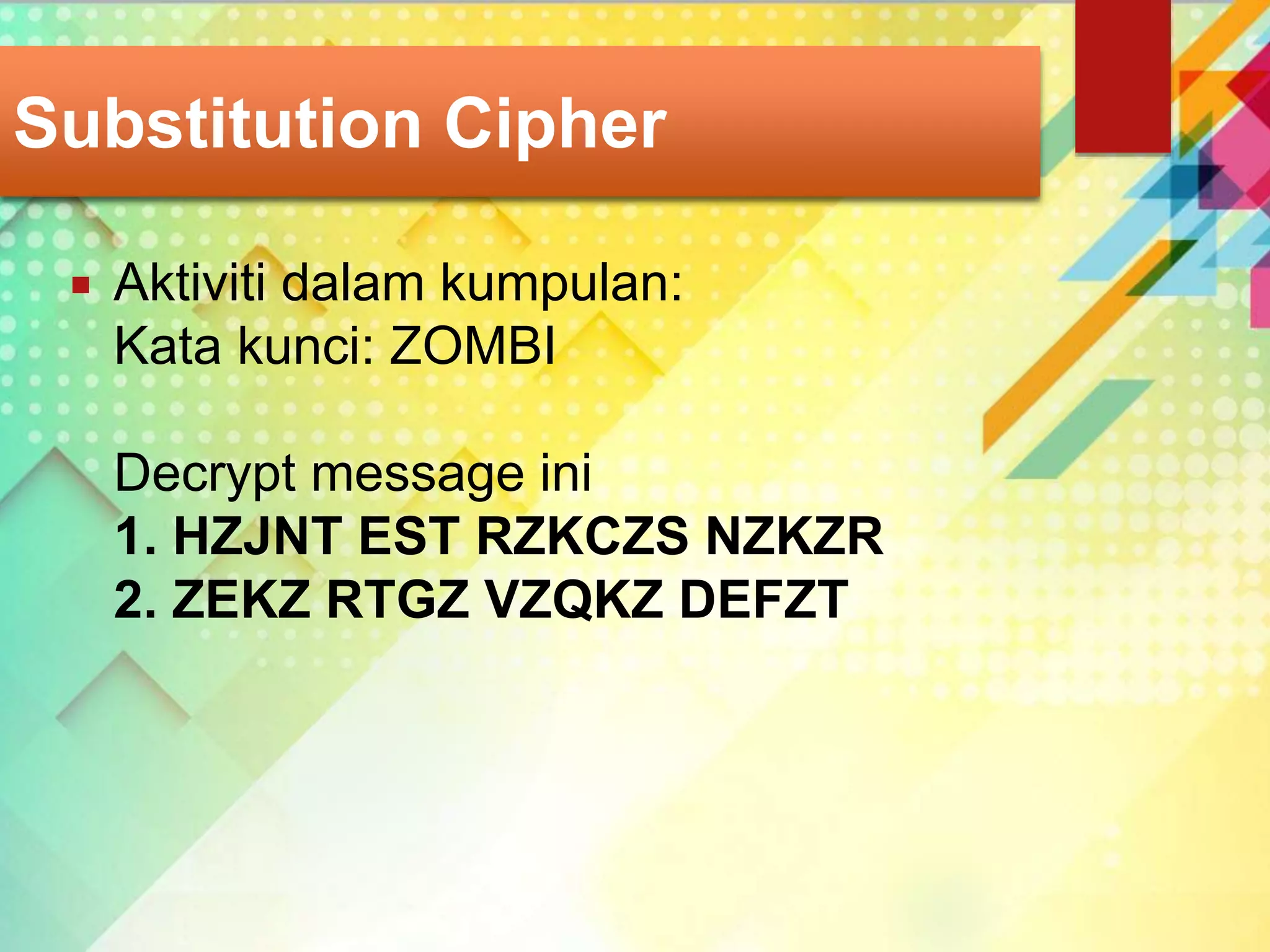 2.1 Kriptografi- ASK Form 3 | PPTX