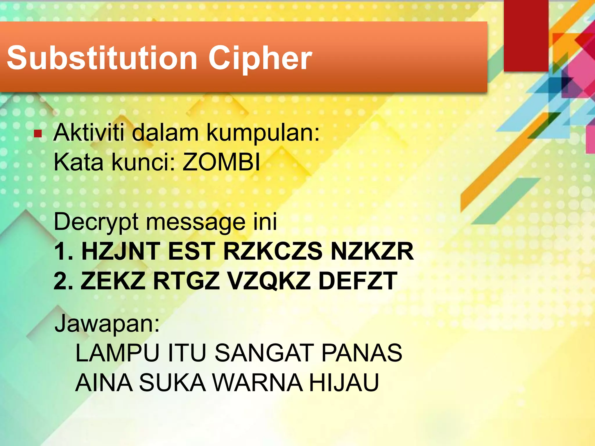2.1 Kriptografi- ASK Form 3 | PPTX