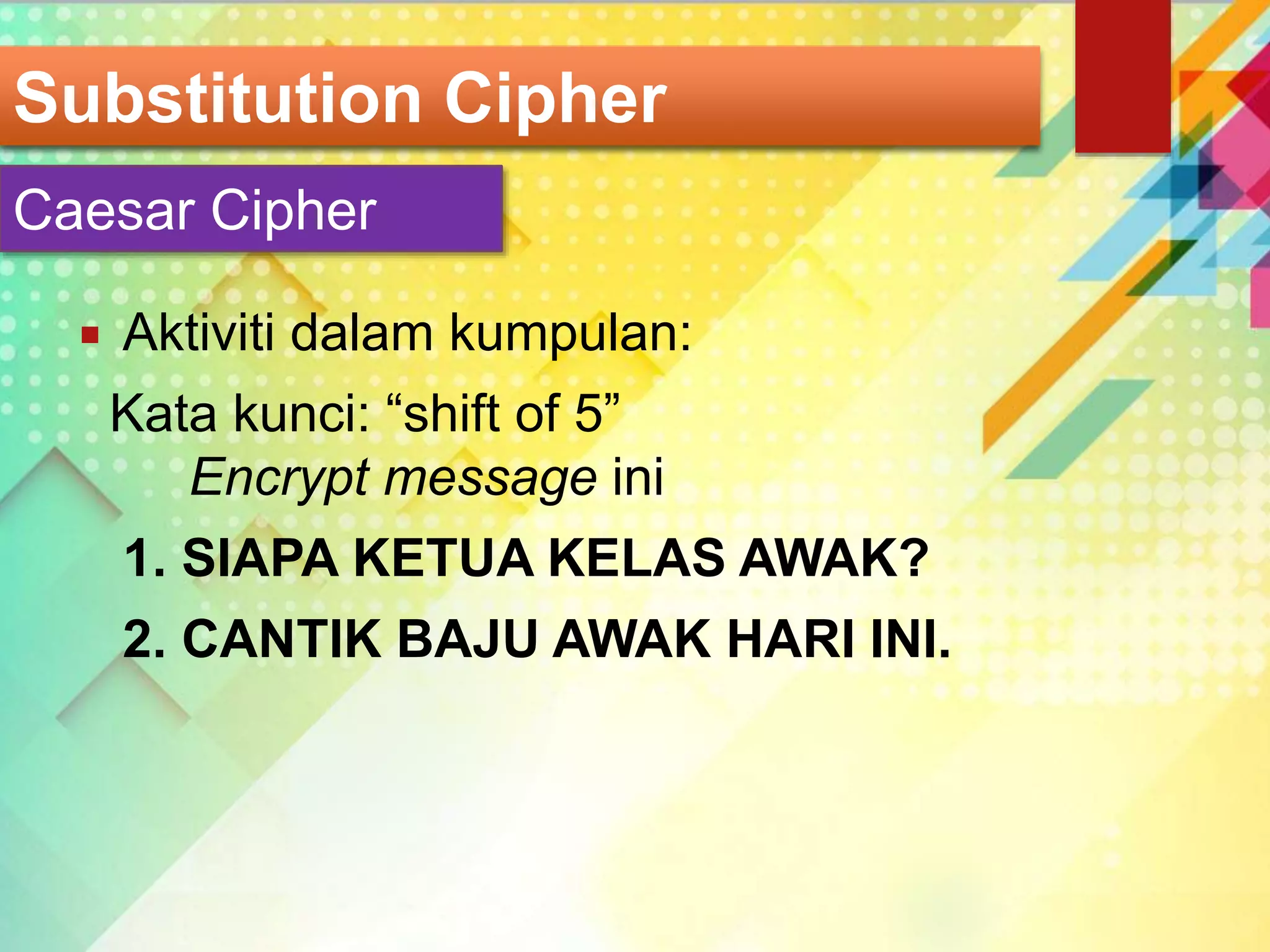 2.1 Kriptografi- ASK Form 3 | PPTX