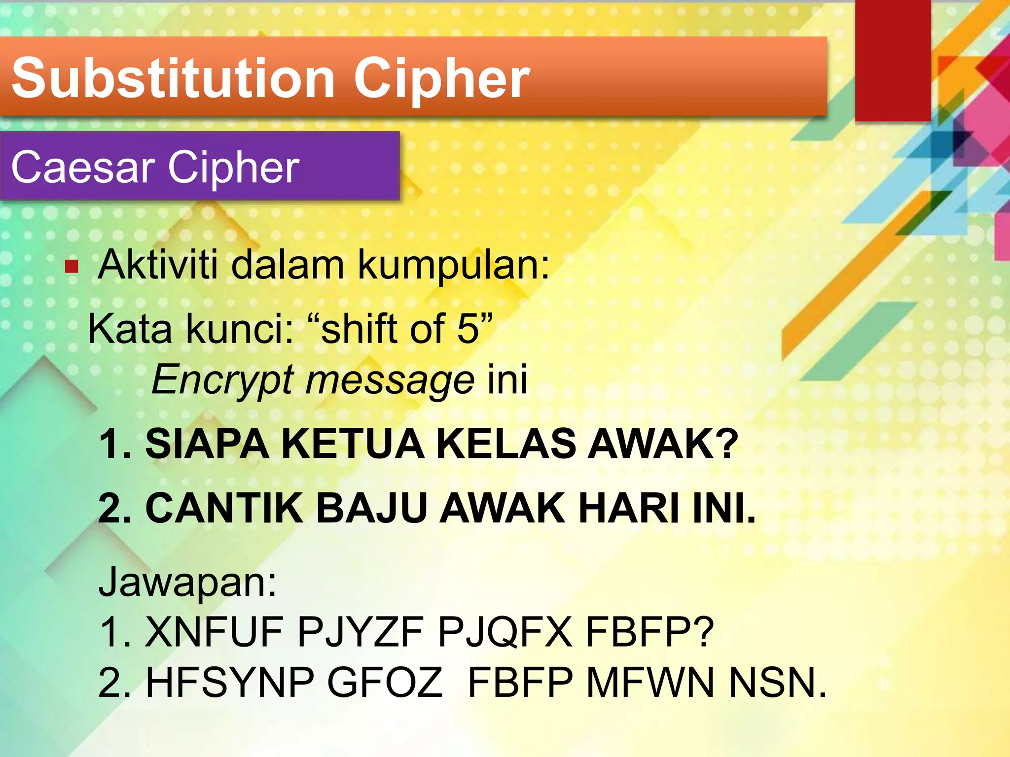 2.1 Kriptografi- ASK Form 3 | PPTX