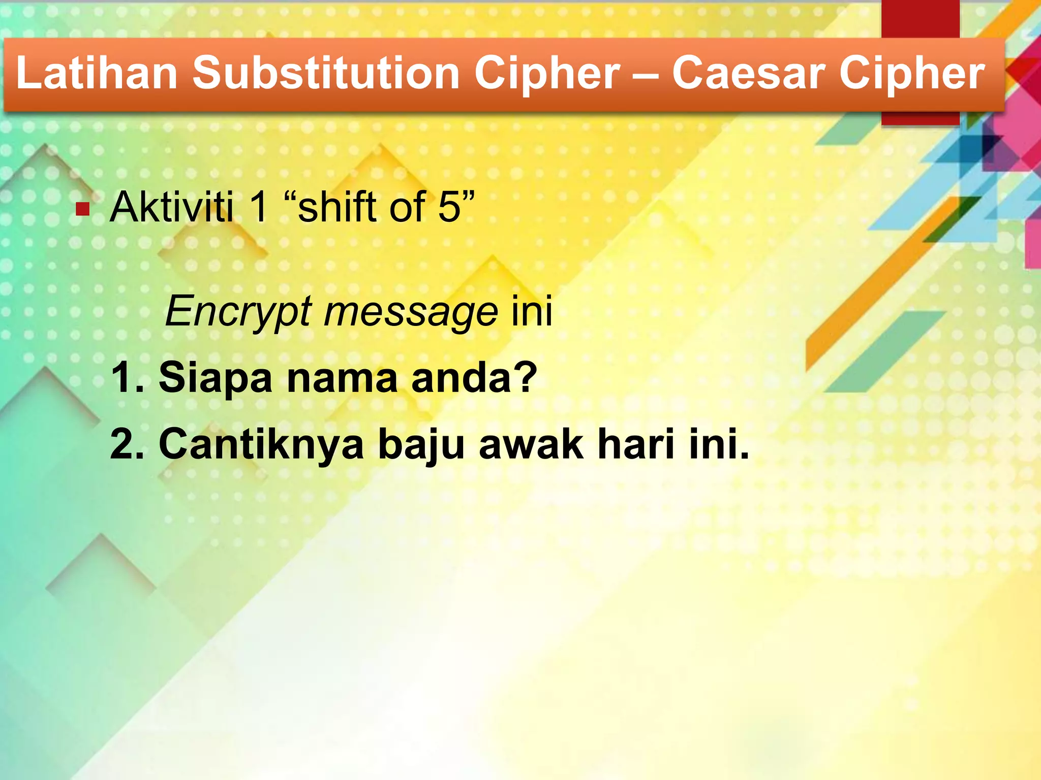 2.1 Kriptografi- ASK Form 3 | PPTX