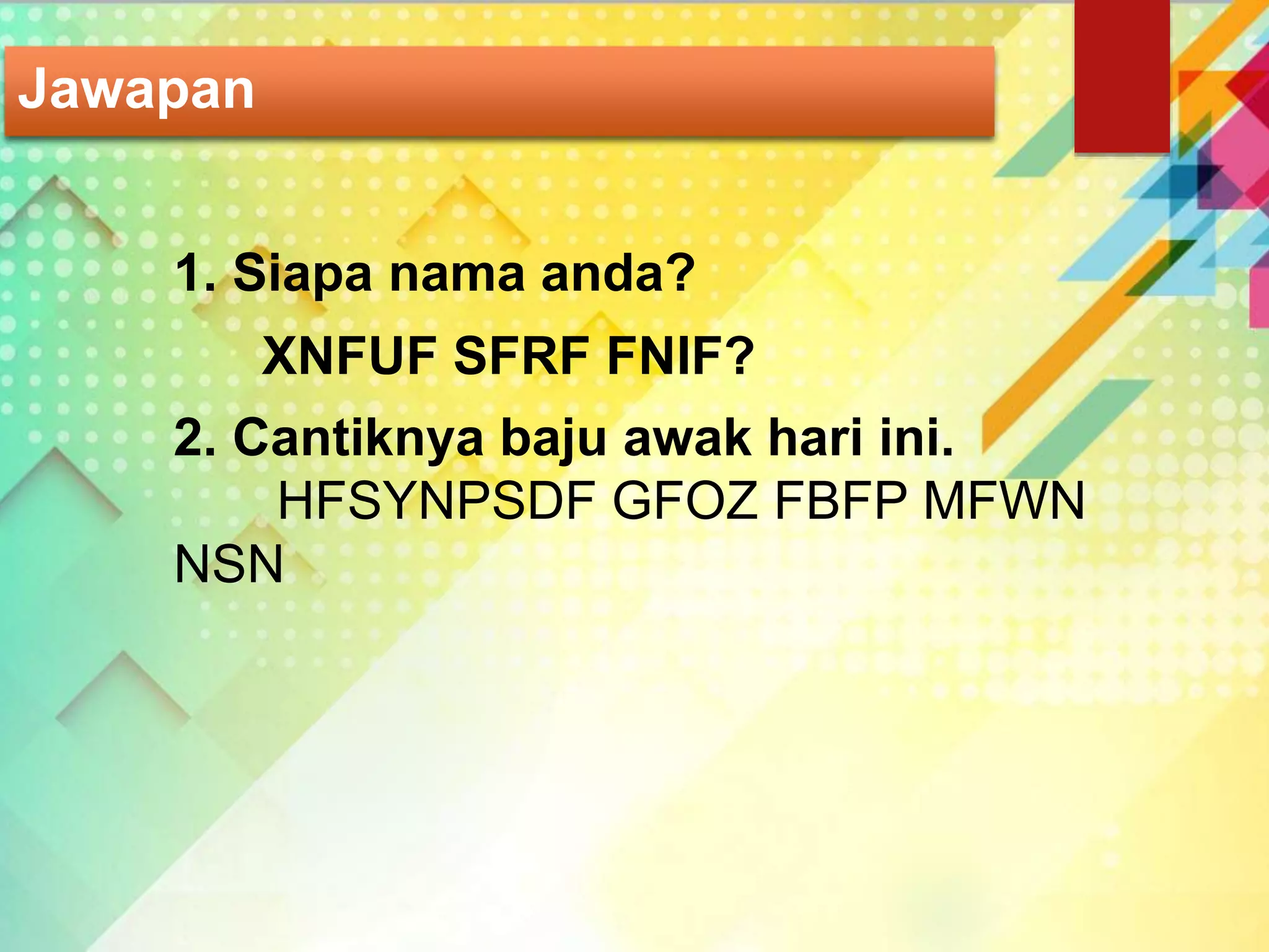 2.1 Kriptografi- ASK Form 3 | PPTX