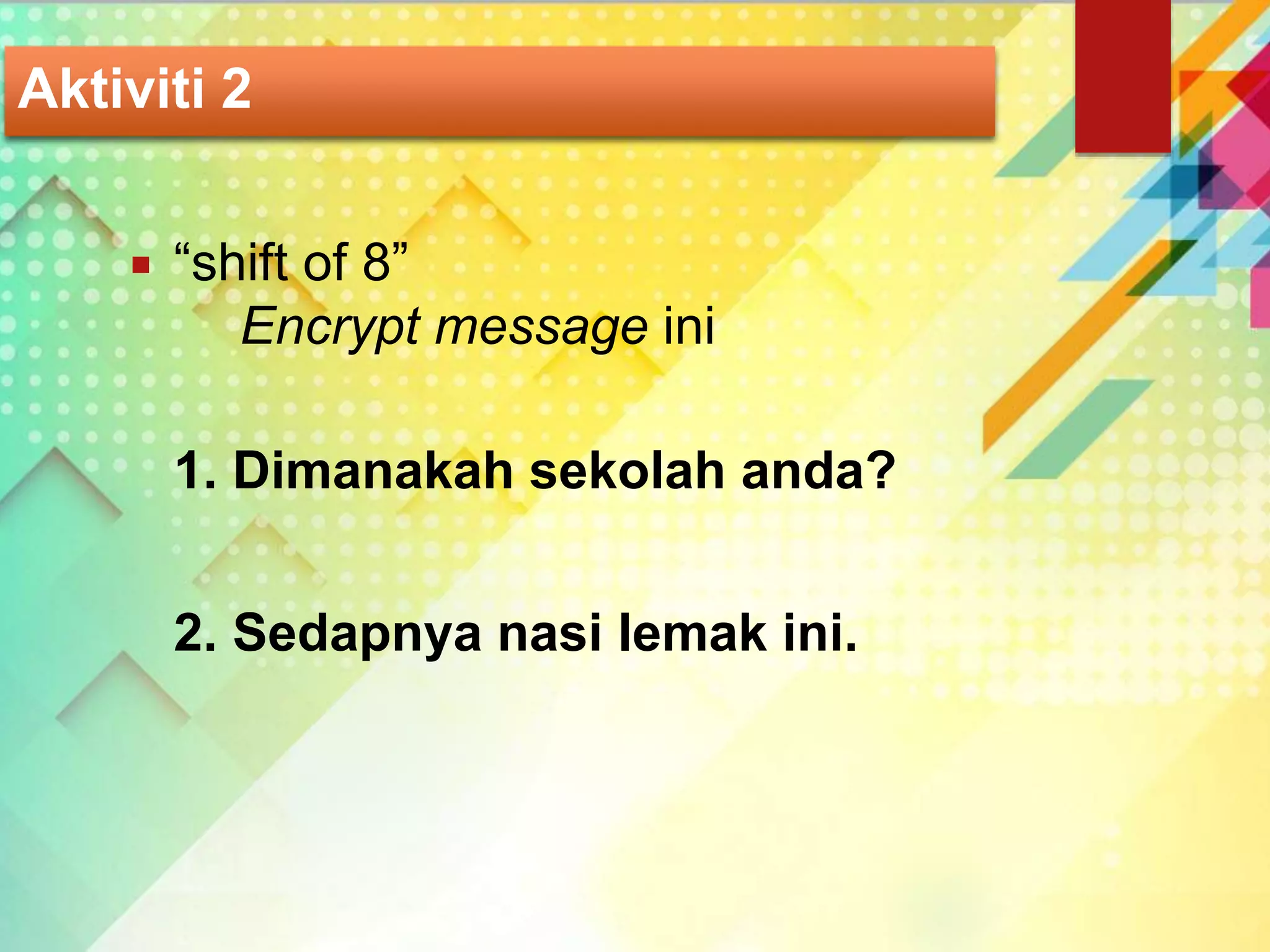 2.1 Kriptografi- ASK Form 3 | PPTX