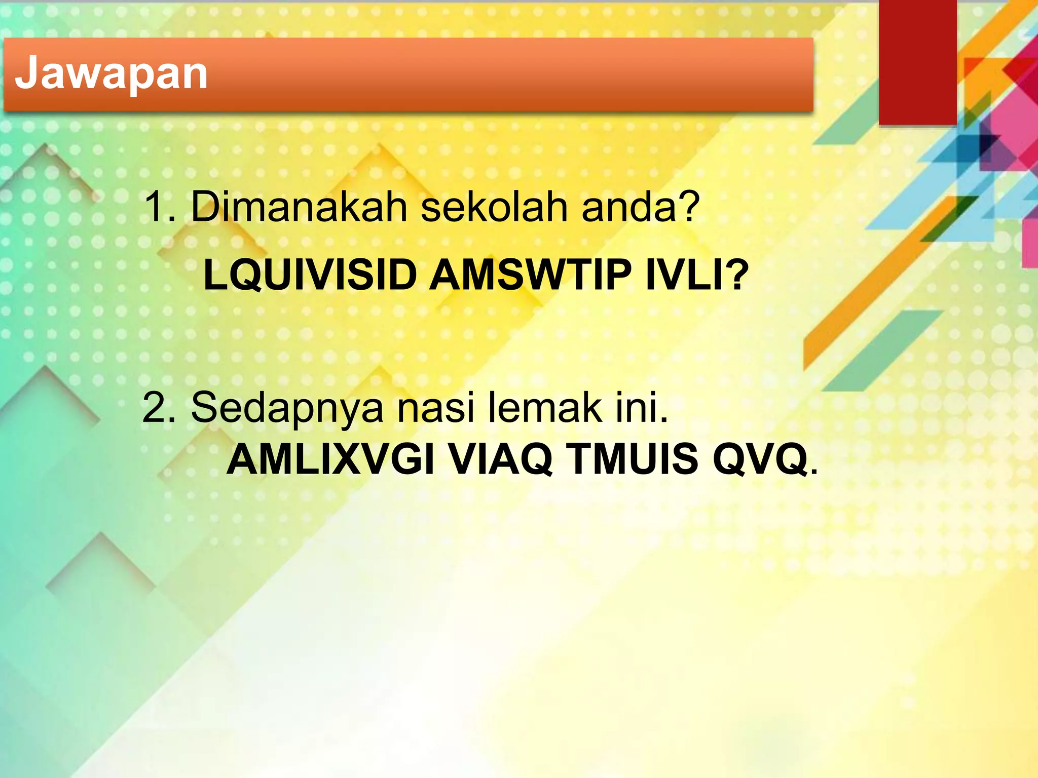 2.1 Kriptografi- ASK Form 3 | PPTX