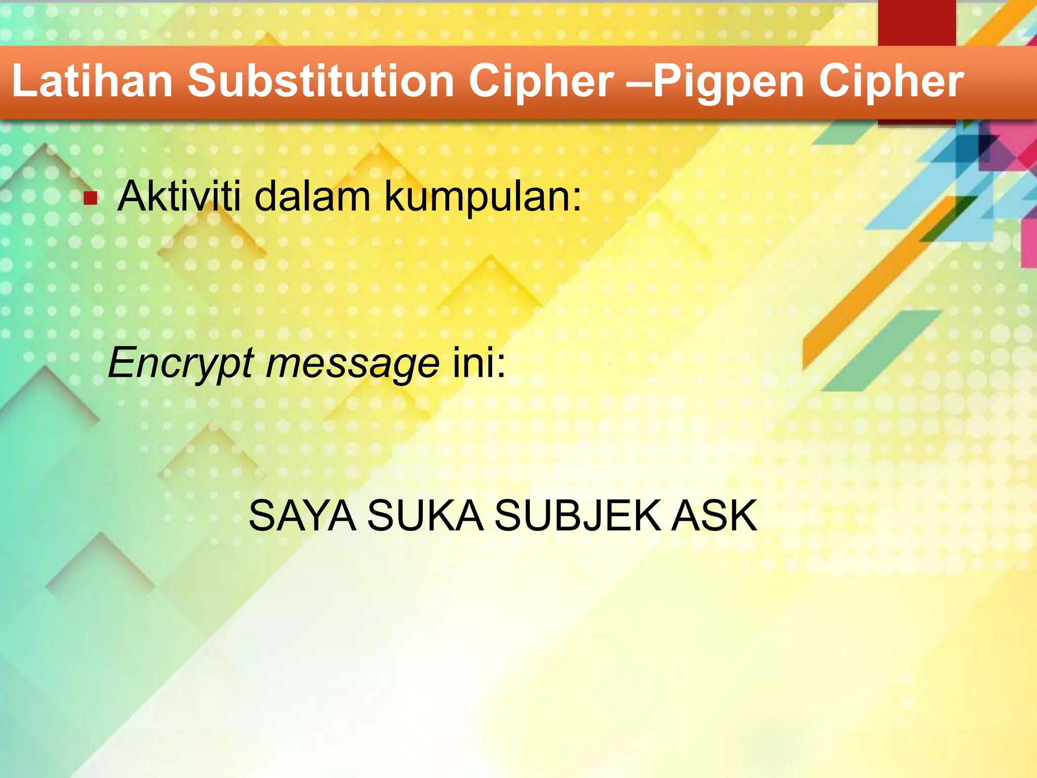 2.1 Kriptografi- ASK Form 3 | PPTX