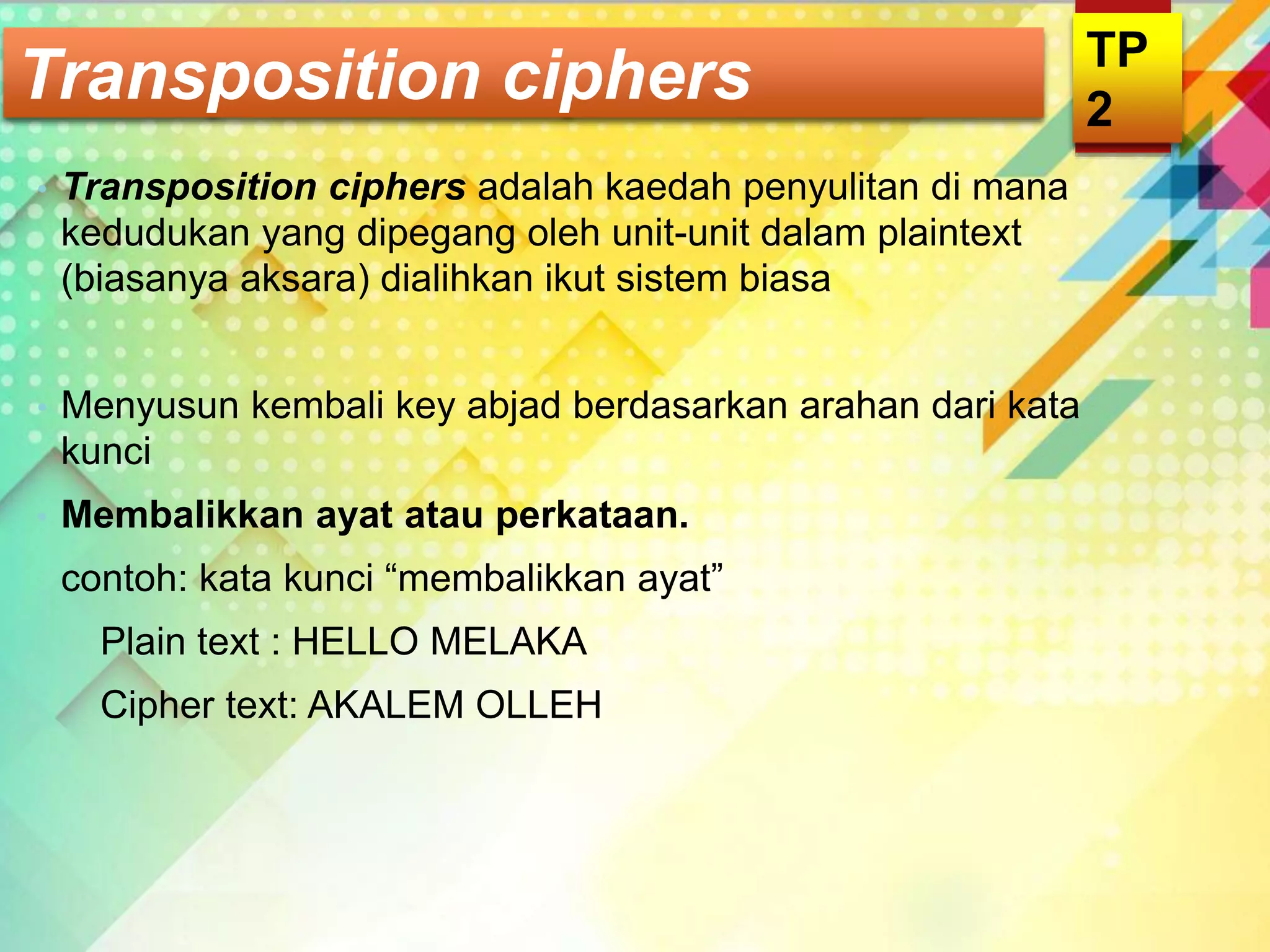 2.1 Kriptografi- ASK Form 3 | PPTX