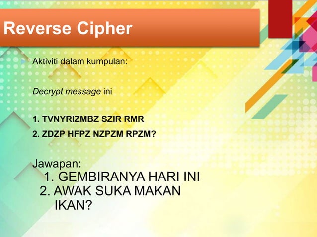 2.1 Kriptografi- ASK Form 3 | PPTX