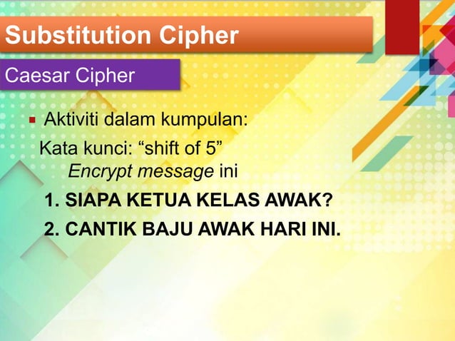 2.1 Kriptografi- ASK Form 3 | PPTX