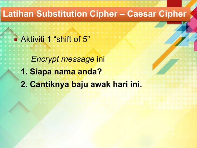 2.1 Kriptografi- ASK Form 3 | PPTX