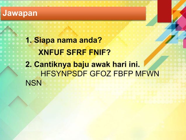 2.1 Kriptografi- ASK Form 3 | PPTX