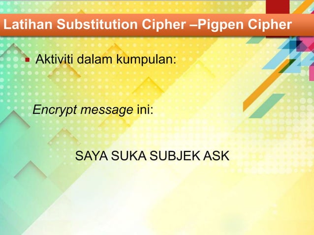 2.1 Kriptografi- ASK Form 3 | PPTX