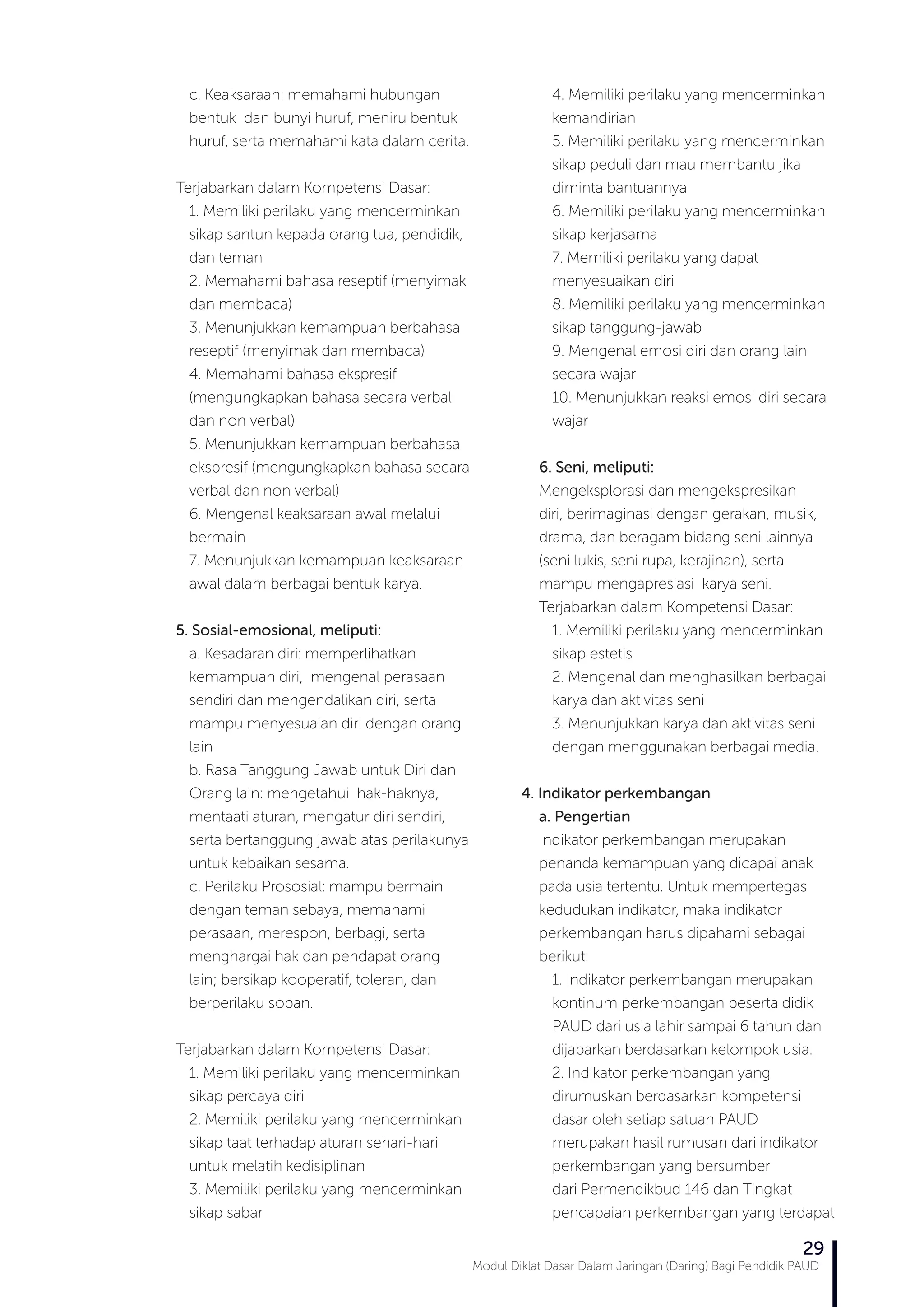 PERKEMBANGAN ANAK USIA DINI | PDF