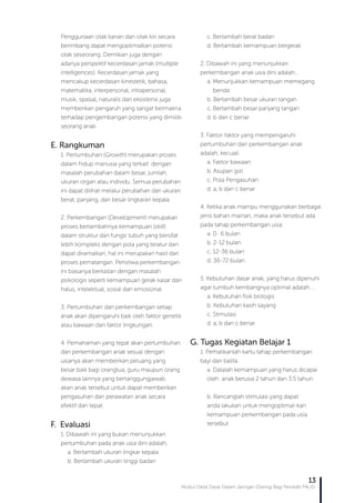 PERKEMBANGAN ANAK USIA DINI | PDF