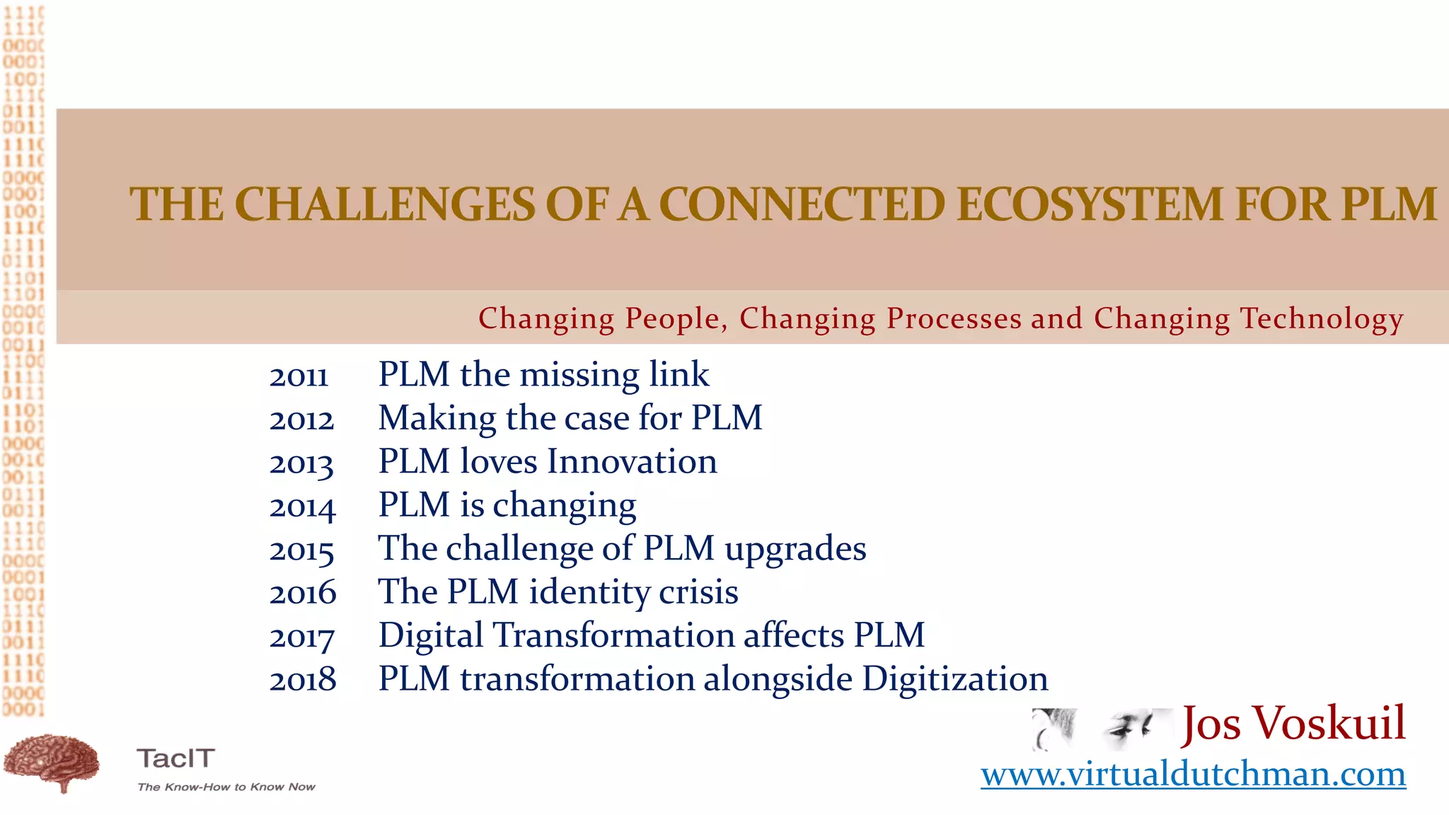 The challenges of a Connected Ecosystem for PLM | PPT