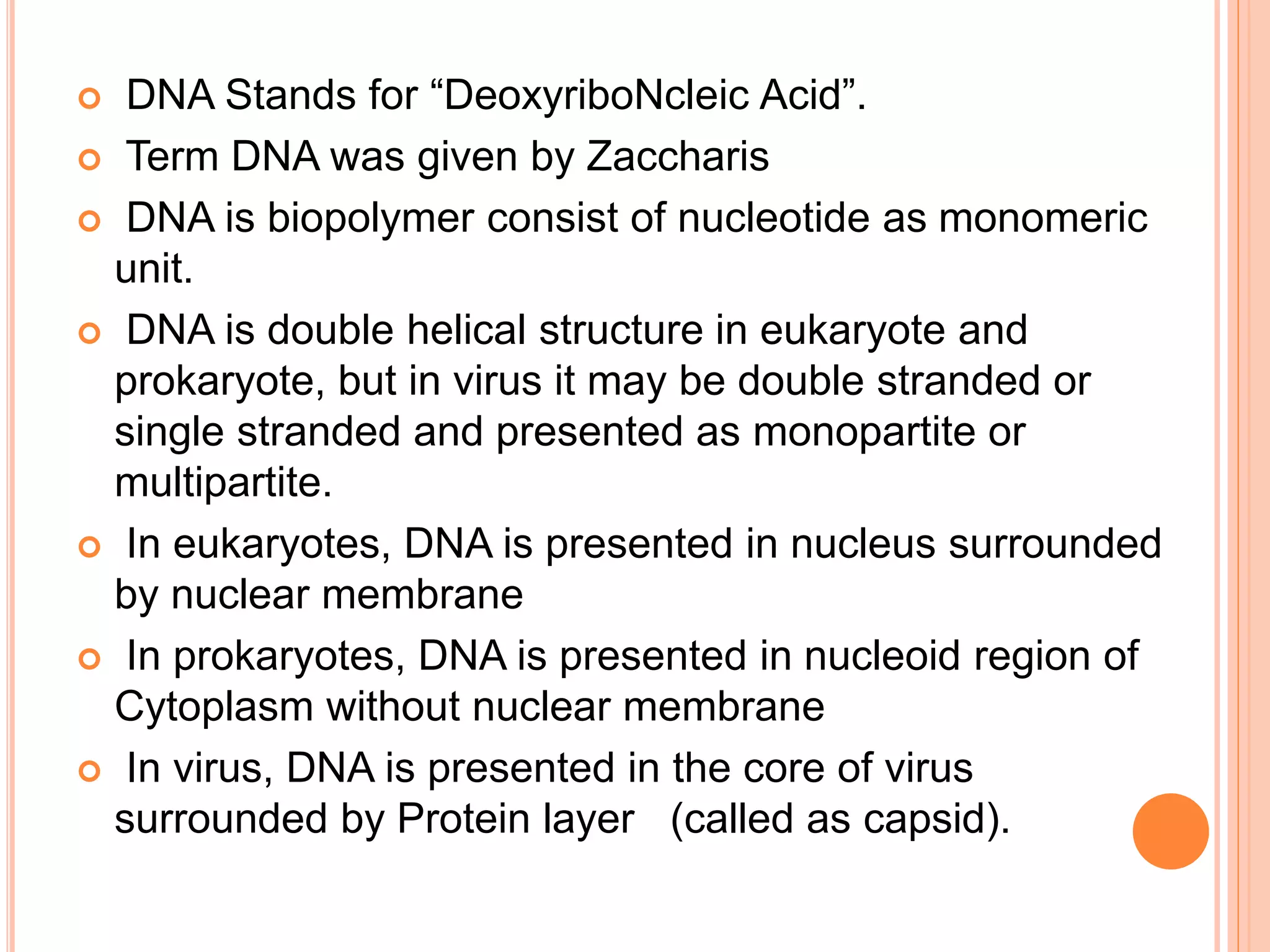 DNA strcture and function | PPTX