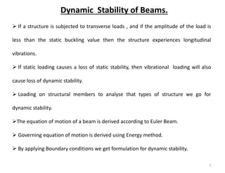 2.Dynamic stability of beams with damping under periodic loads | PPT
