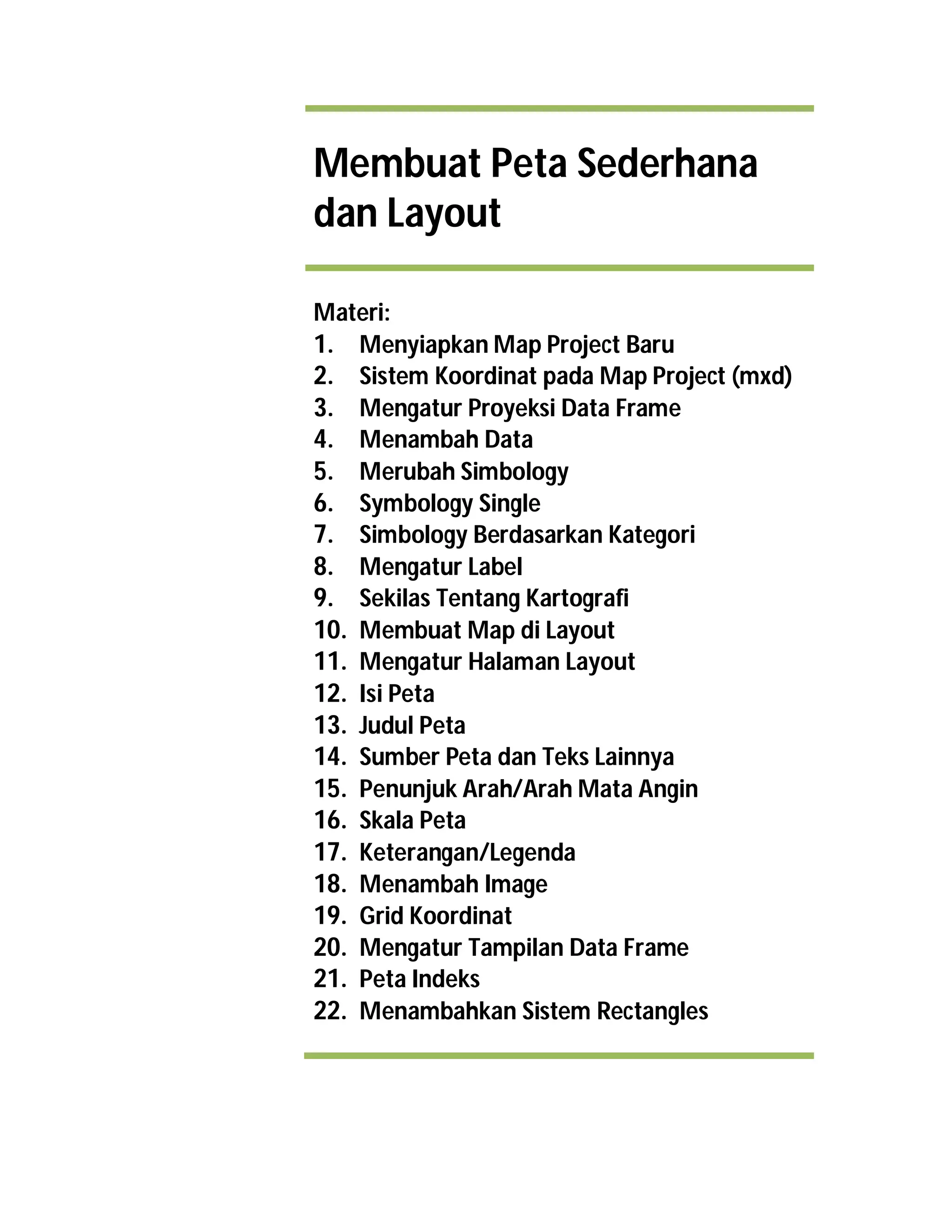 Membuat Layout Peta | PDF
