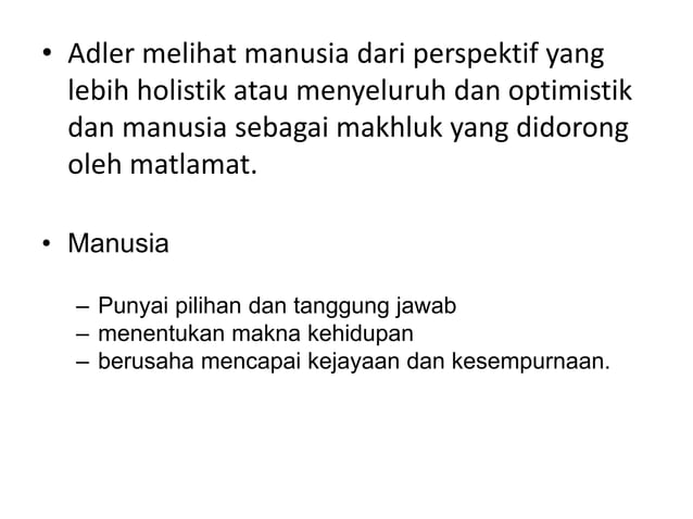 terapi adlerian/ psikologi individu | PPTX