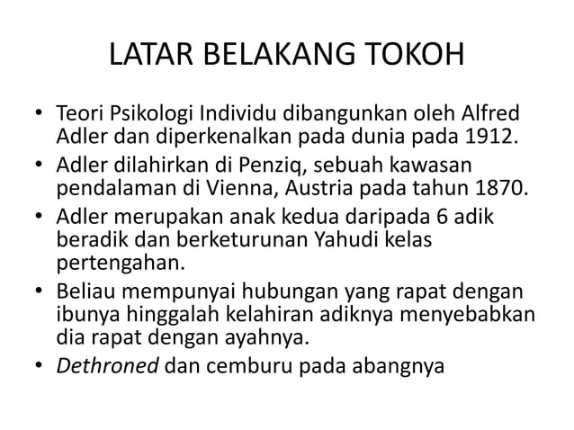 terapi adlerian/ psikologi individu | PPTX